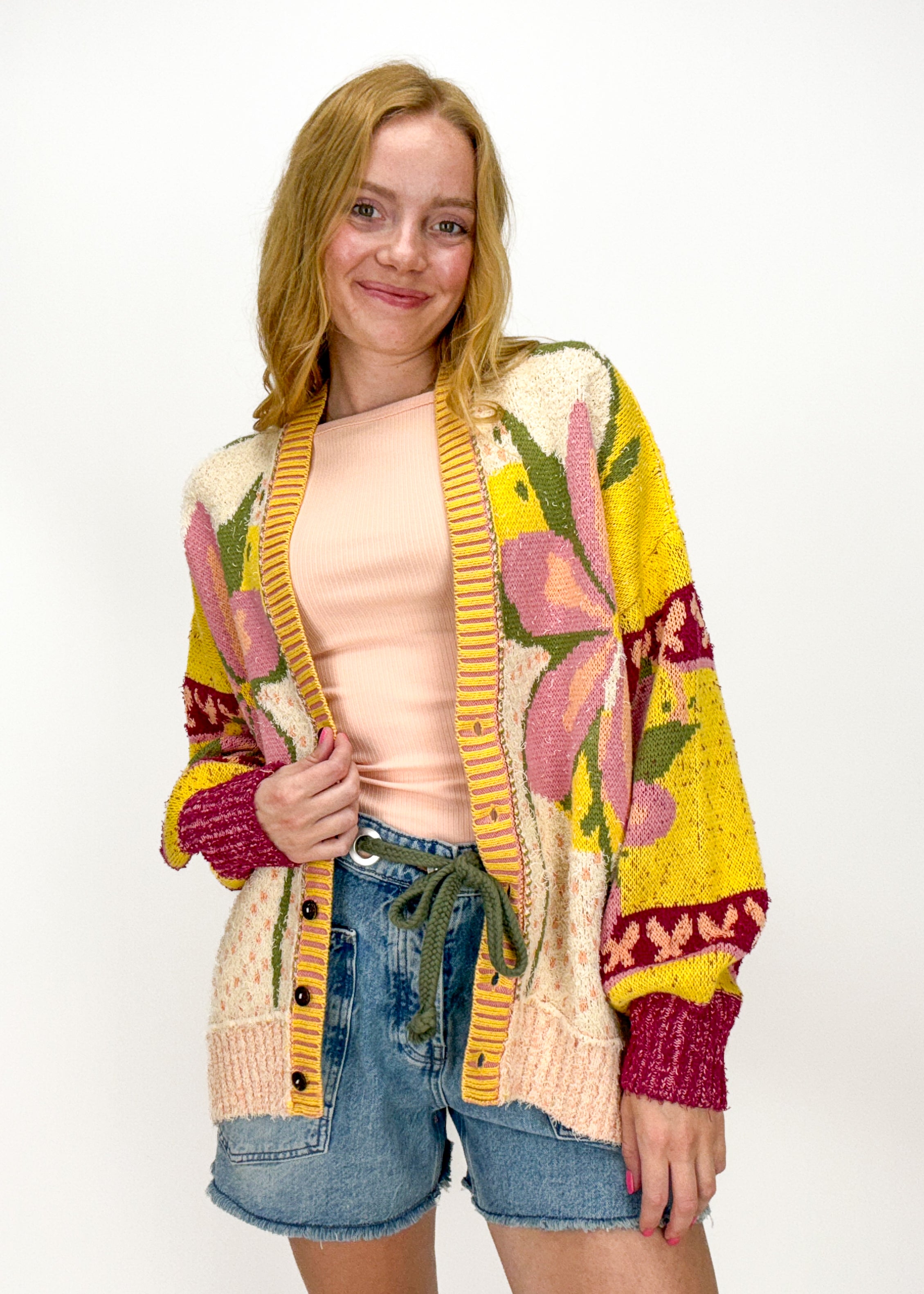 Free People Bali Tropical Garden Sweater – June & Beyond Boutique